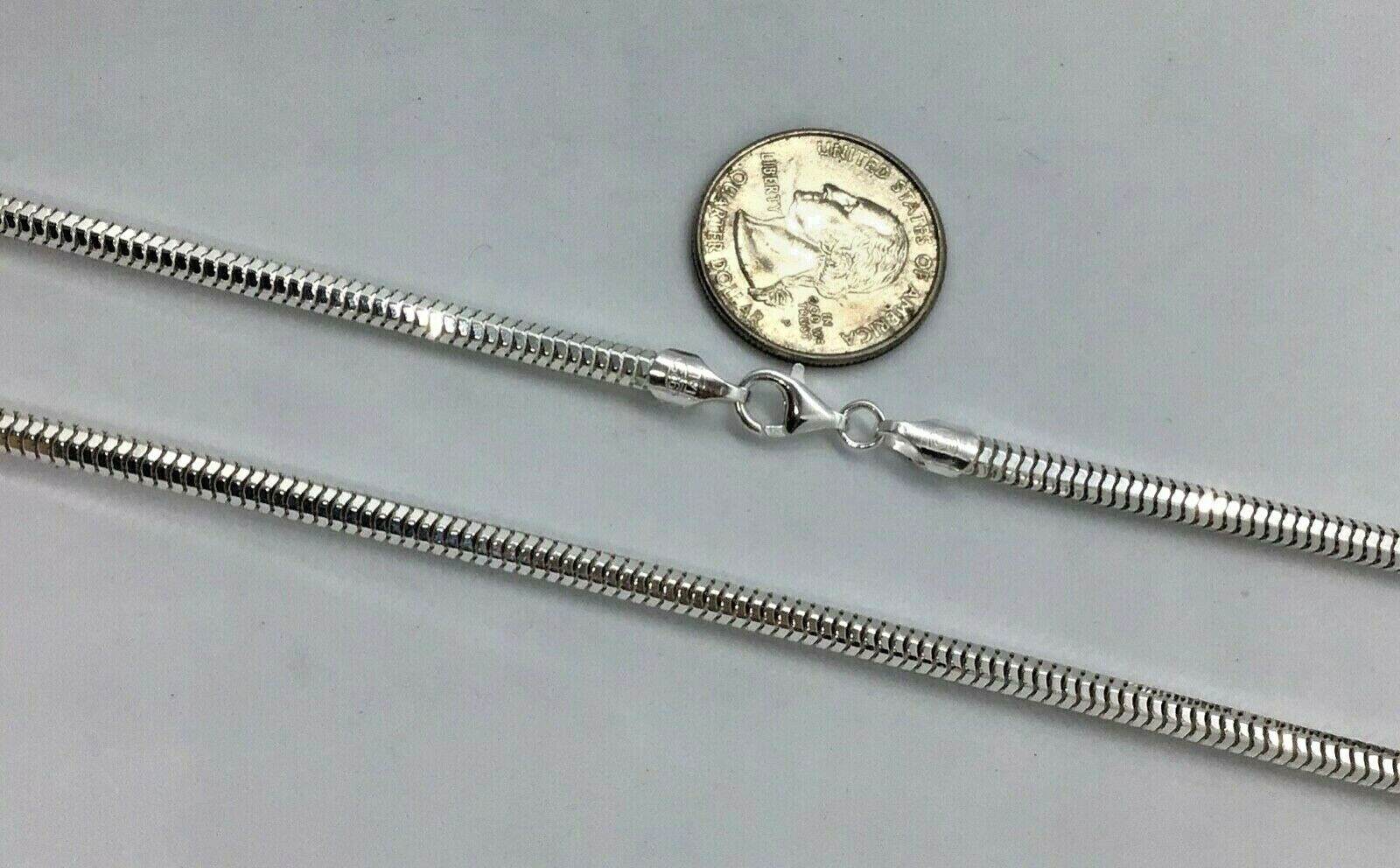 2mm-4mm 925 Sterling Silver Snake Chain Necklace Flexible - Etsy