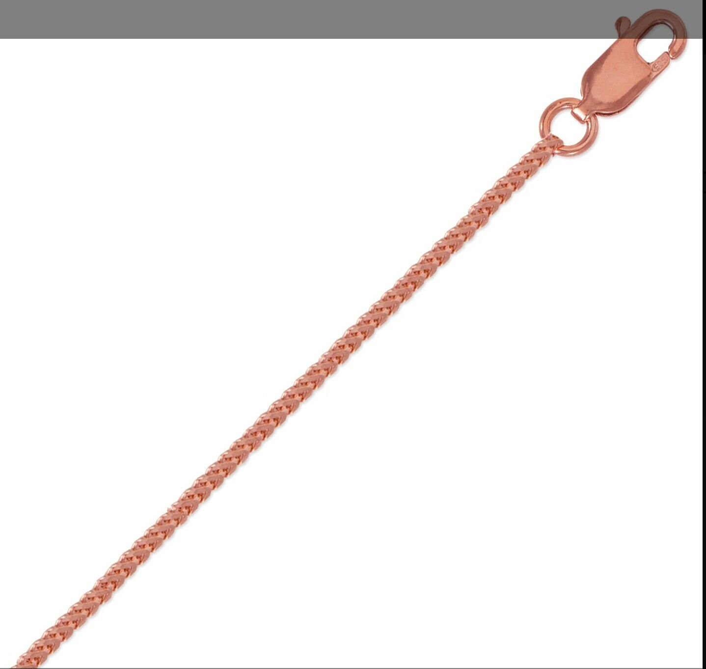 14K Solid Rose Gold Franco Chain Necklace, 1mm Width - Etsy