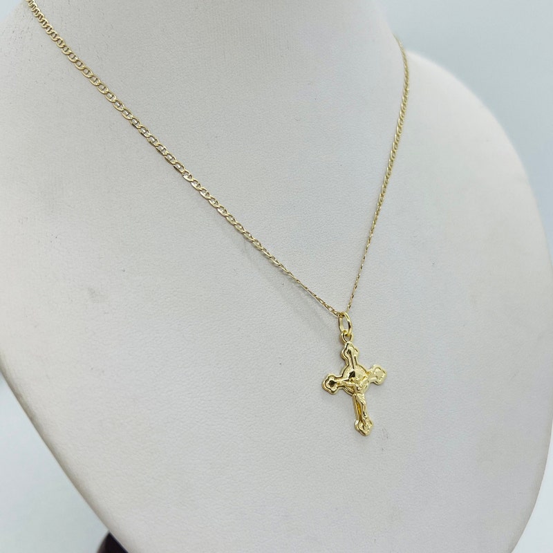 Jesus Cross Gold Chain - Etsy