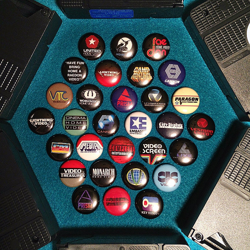 30 Cult VHS 1 Buttons or Magnets FREE SHIPPING Vcr | Etsy