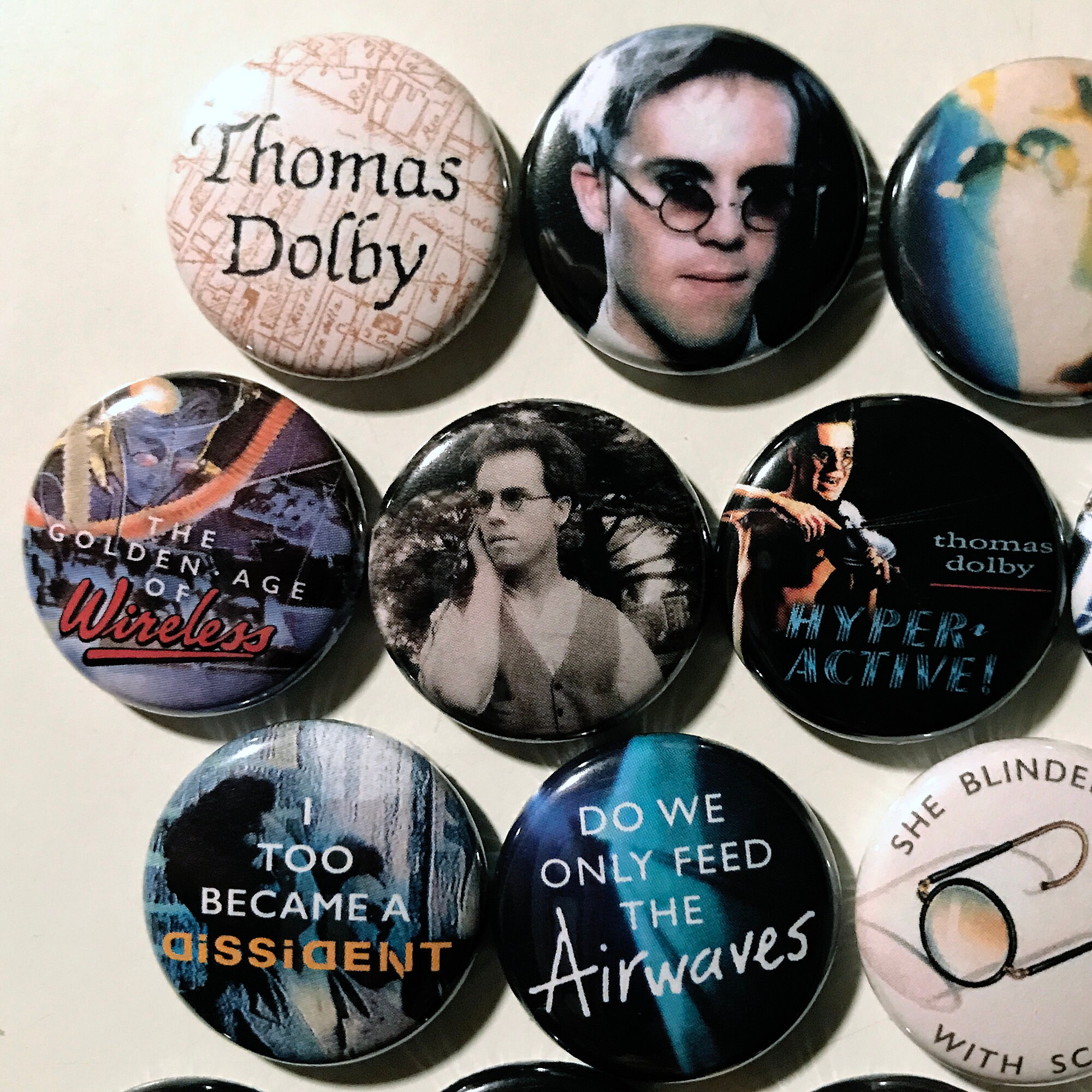 25 Thomas Dolby 1 Buttons or Magnets FREE SHIPPING - Etsy