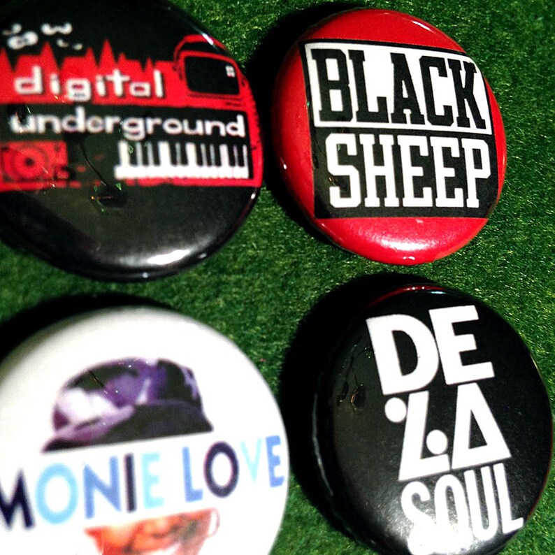 12 Golden Era Hip Hop 1" Buttons or Magnets - FREE Shipping! - De La ...