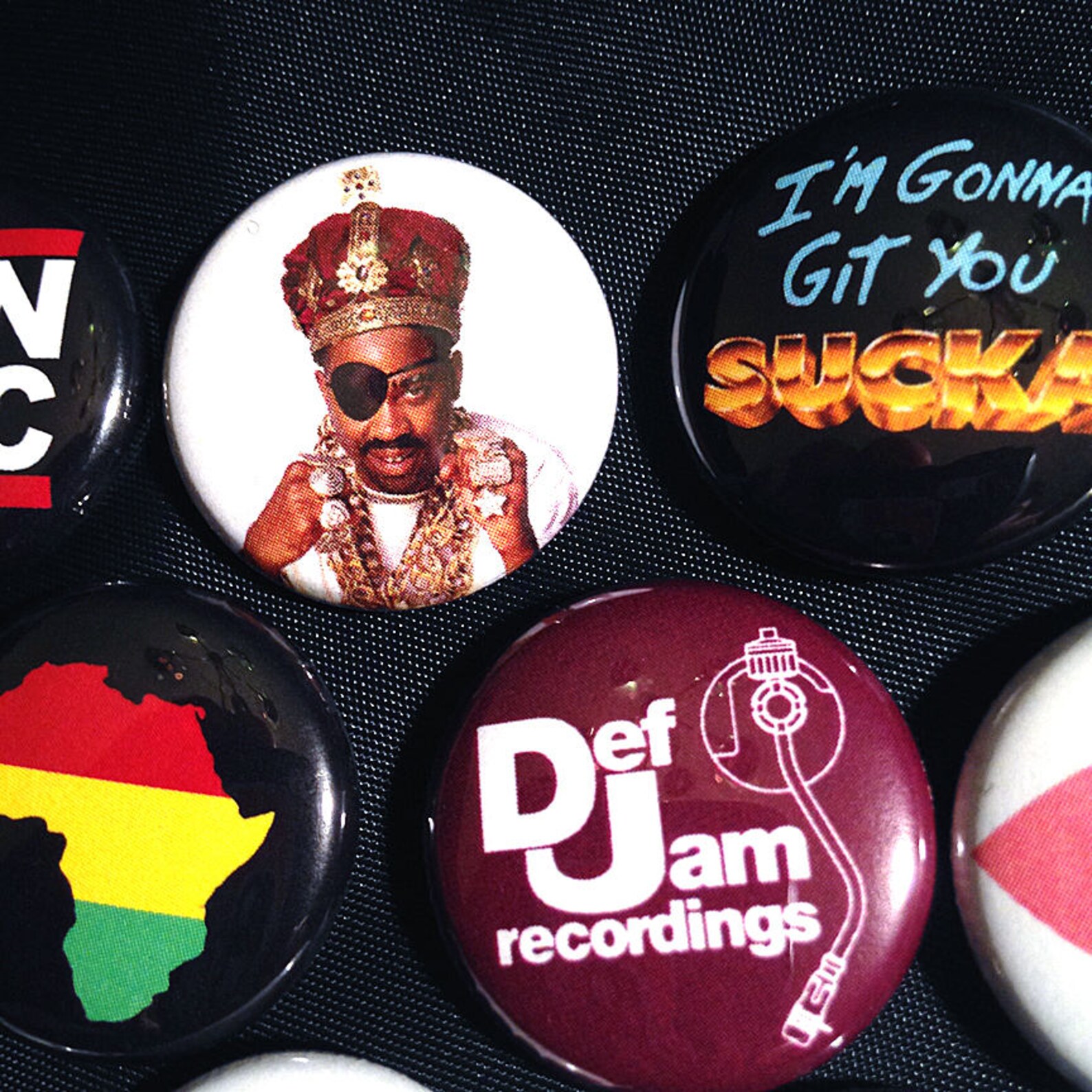 16 Old School Hip Hop 1" Buttons or Magnets - FREE Shipping! - Run-dmc ...
