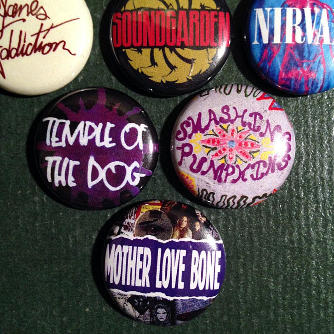 9 Grunge 1 Buttons or Magnets FREE SHIPPING Nirvana | Etsy