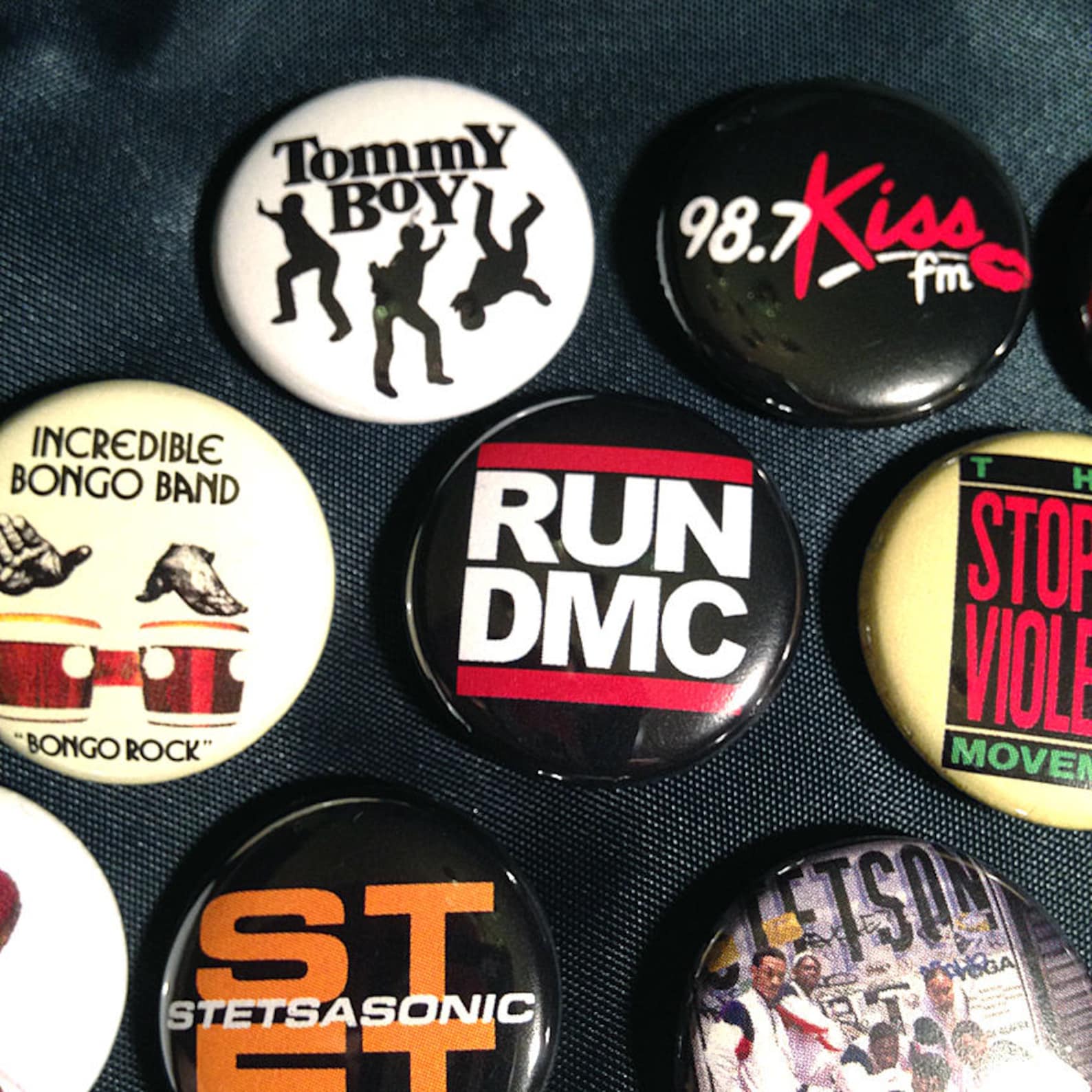 21 Old School Hip Hop 1" Buttons or Magnets - FREE Shipping! - Run-dmc ...