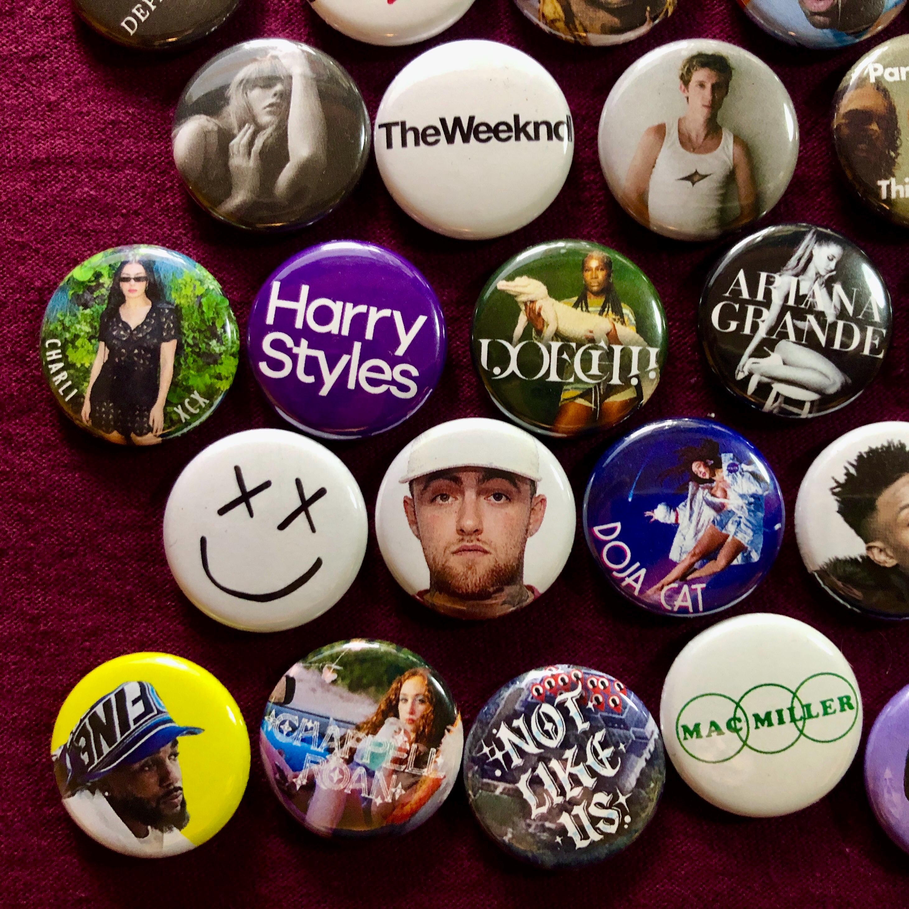 You Pick POP MUSIC 1" Buttons - FREE Shipping in U.S. - Etsy