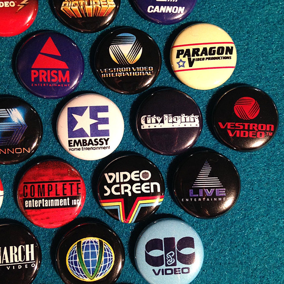 30 Cult VHS 1" Buttons or Magnets! FREE SHIPPING - Vcr Cassette Video ...
