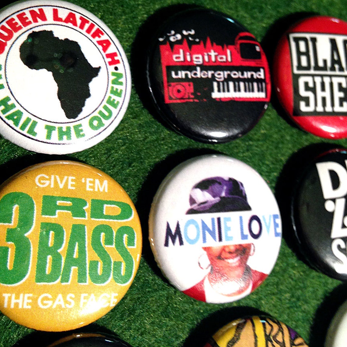 12 Golden Era Hip Hop 1" Buttons or Magnets - FREE Shipping! - De La ...