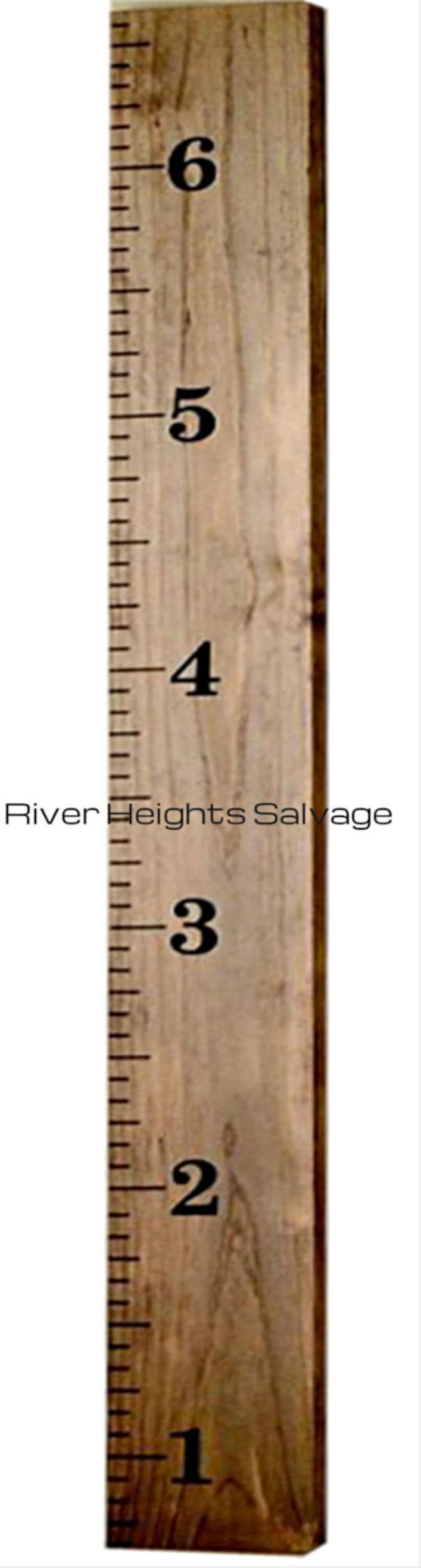 6' Growth Chart, Growth Ruler, Growth Chart Ruler, Wood Growth Chart ...