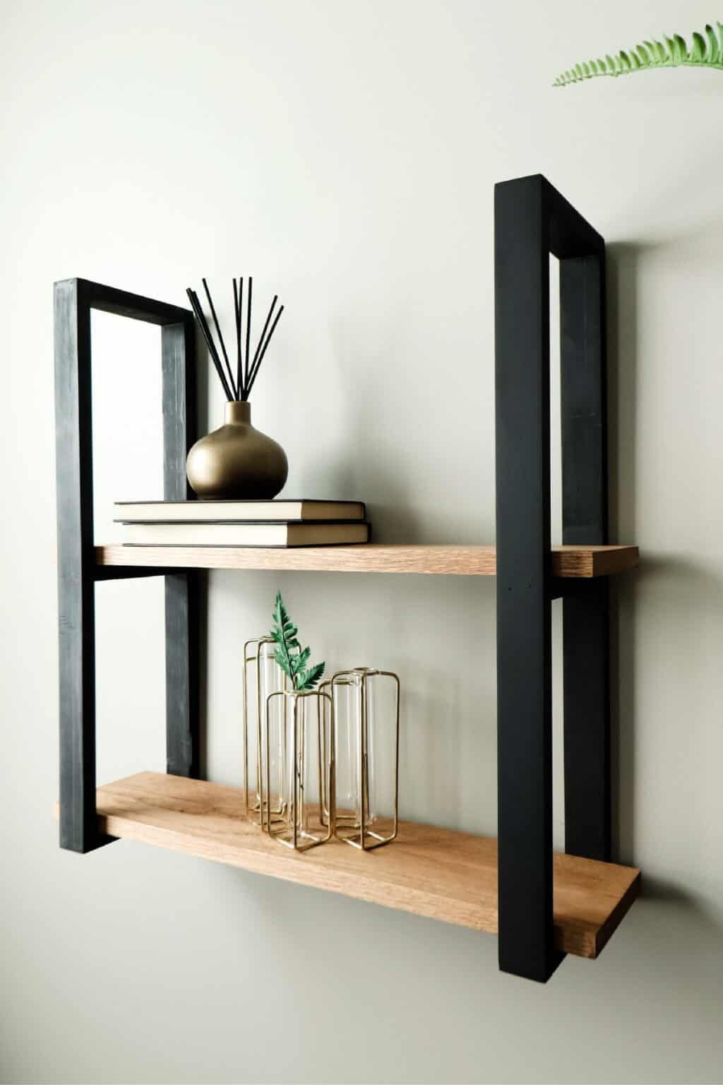 Contemporary Floating Wall Mounted Bookshelf Wood Wall Mounted Bookcase ...