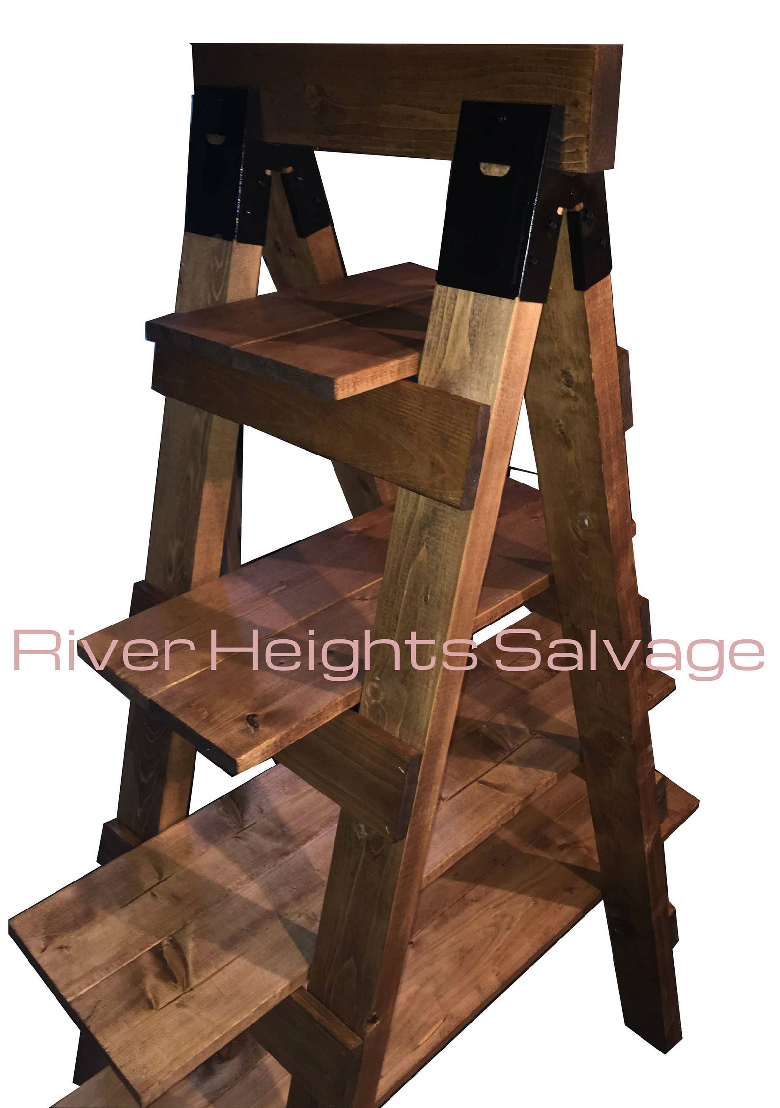 Ladder Bookcase Bookshelf Ladder Bookshelf Rustic Handmade - Etsy