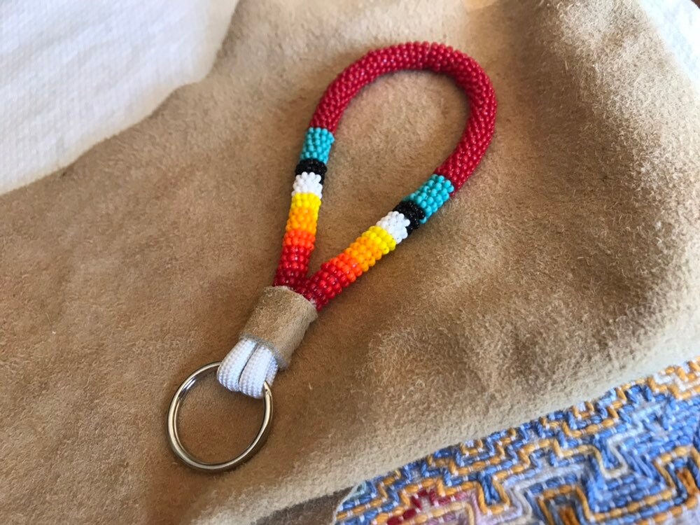 Beaded Keychain - Etsy