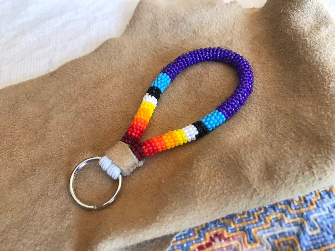Beaded Keychain - Etsy