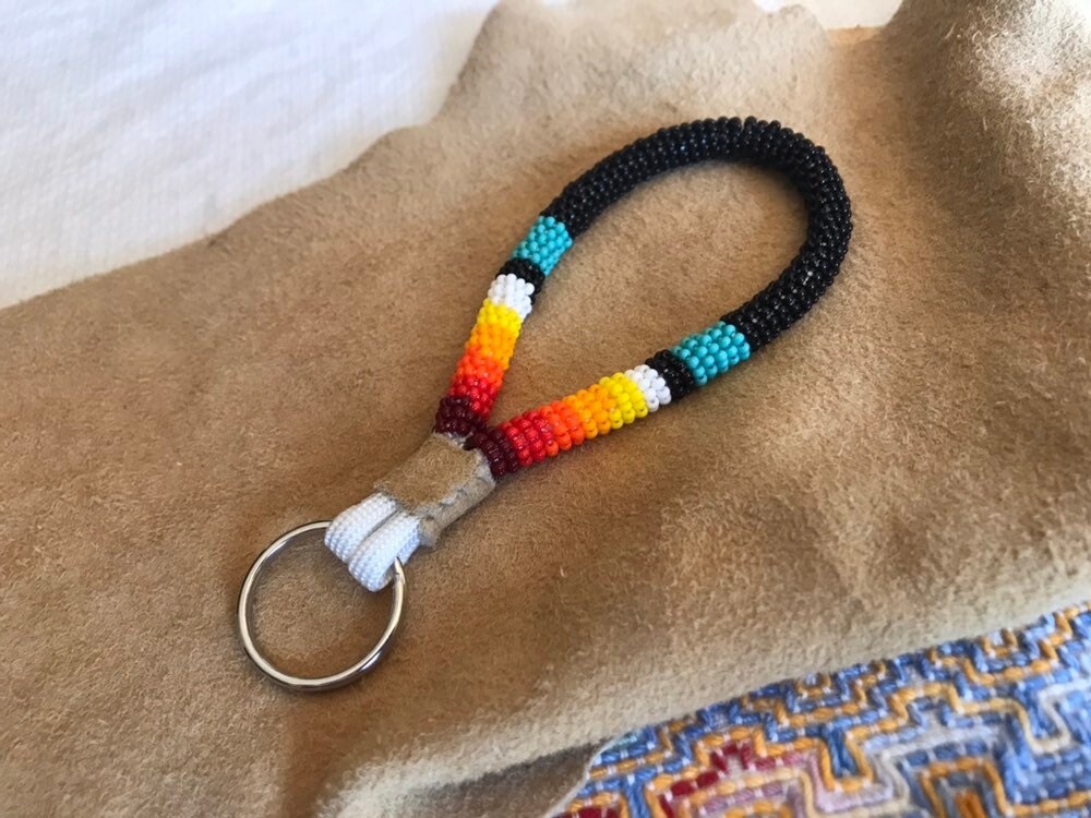 Beaded Keychain - Etsy