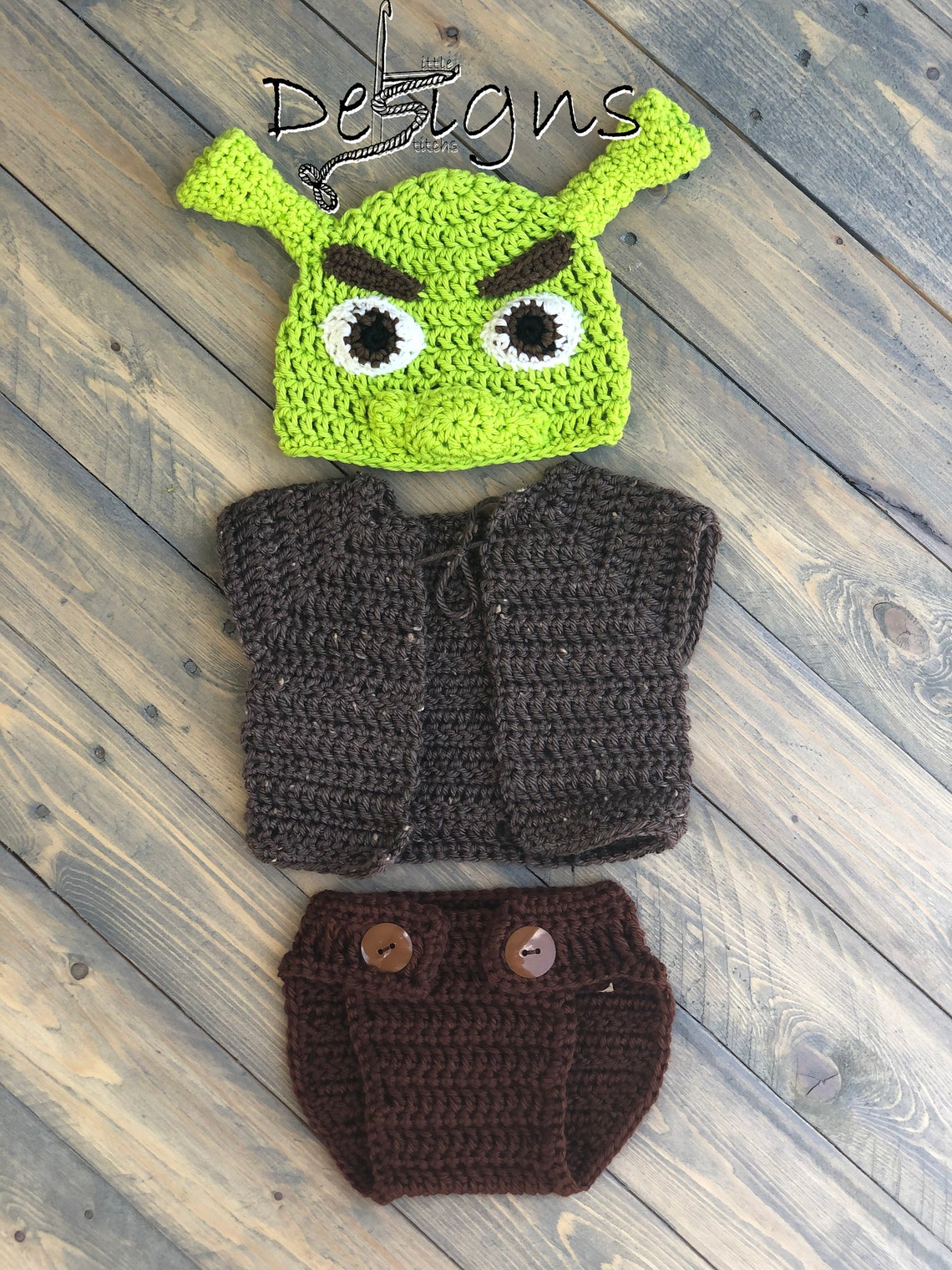 Newborn Shrek Inspired/baby Shrek Outfit/baby Oger/baby | Etsy