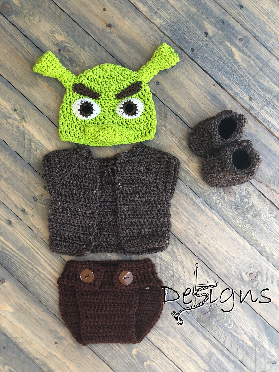 Newborn Shrek Inspired/baby Shrek Outfit/baby Oger/baby | Etsy