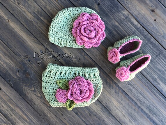 Crochet Flower Diaper Cover Pattern