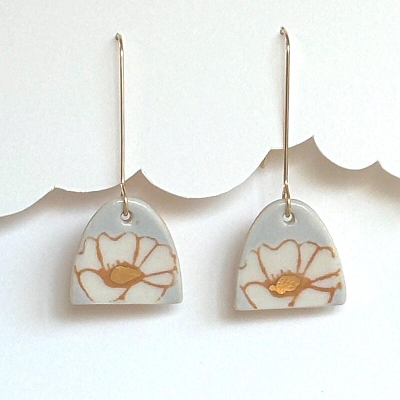 Pottery Earrings - Etsy