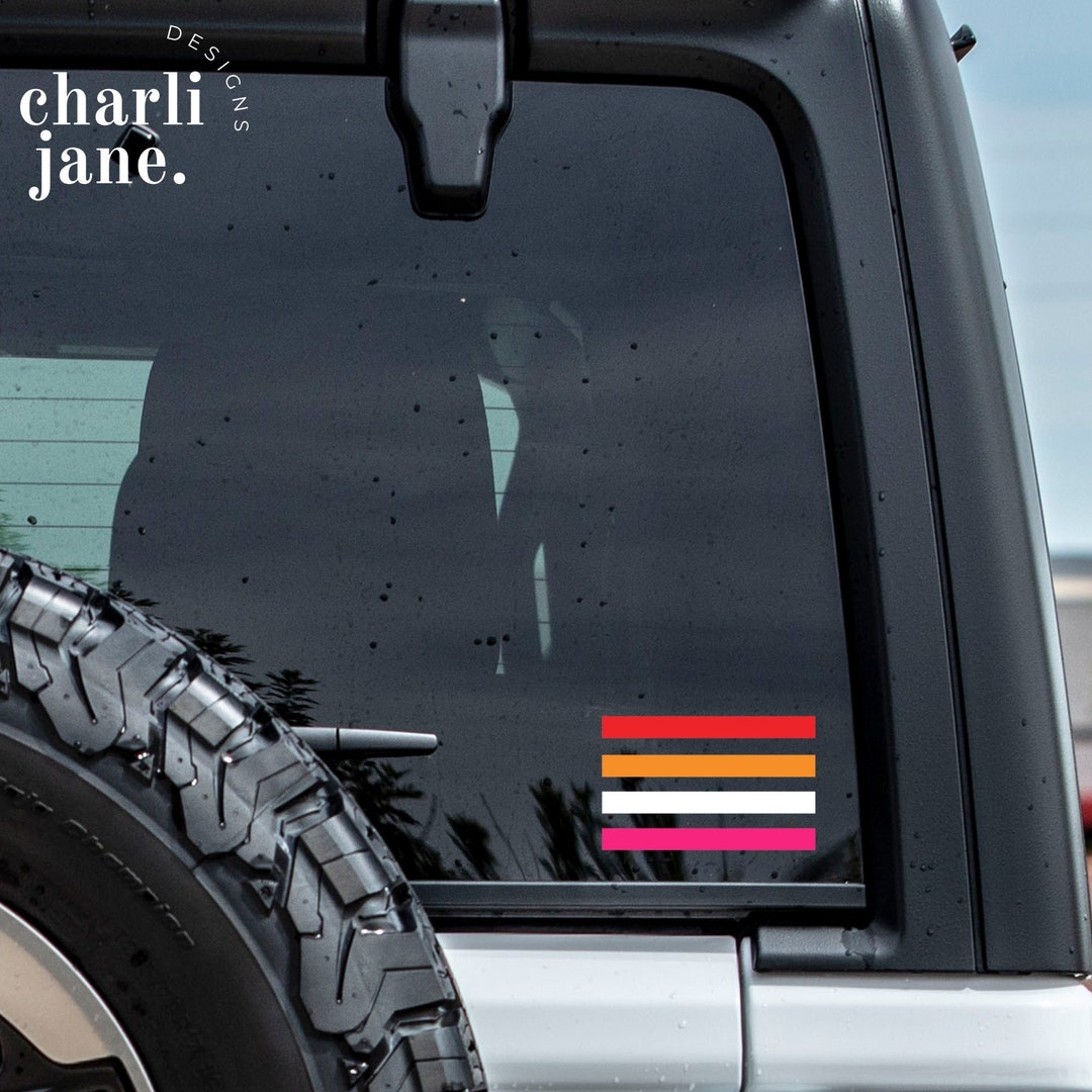 Lesbian Pride Equality Decal Lesbian Car Decal Lesbian Decal - Etsy