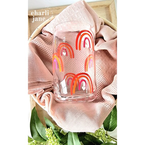 Lesbian Pride Glass Can LGBTQ Drinkware LGBT Pride LGBTQ | Etsy