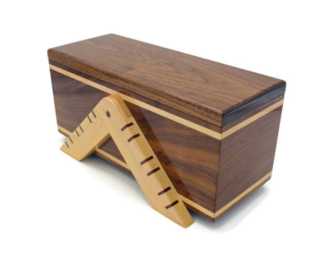 Walnut Jewelry Box With Keyed Miter Legs - Etsy