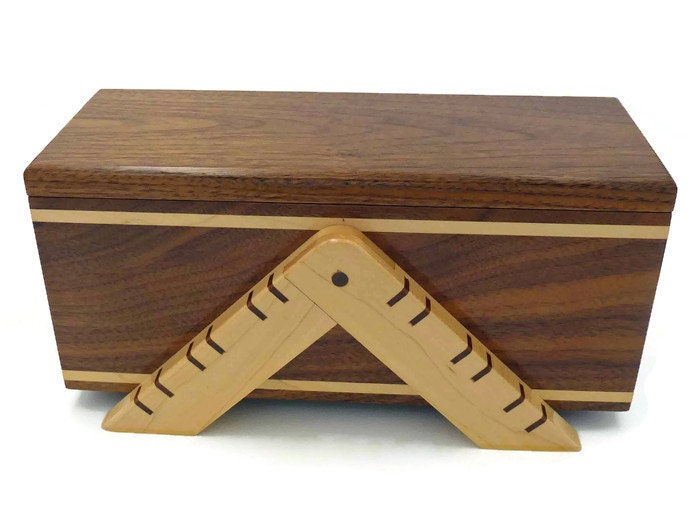 Walnut Jewelry Box With Keyed Miter Legs - Etsy