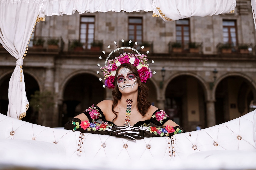 Day of the Dead Crown, Flower Headpiece, Mexican Flower Crown, Dia De ...