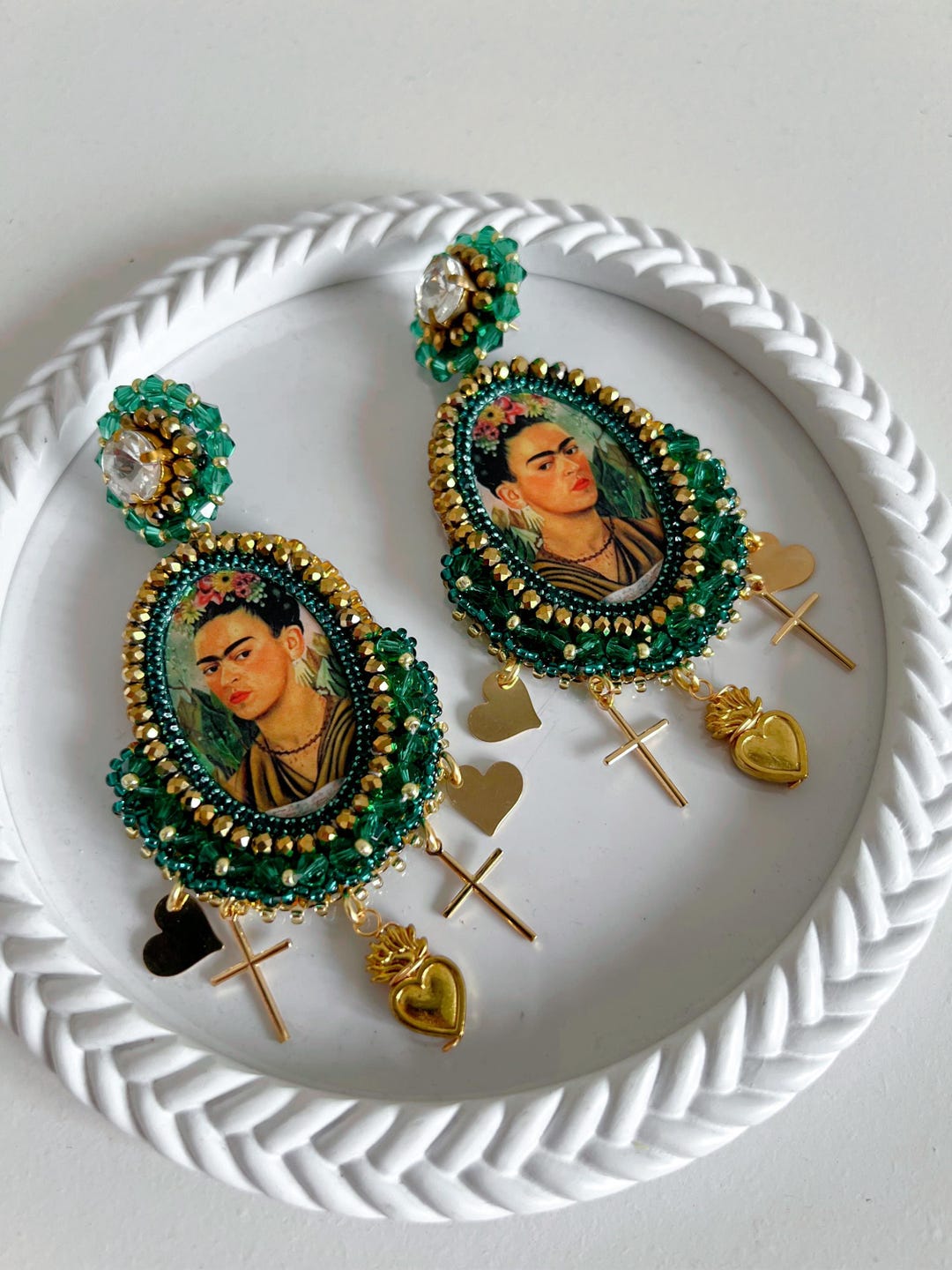 Frida Kahlo Earrings, Mexico Jewelry,mexican Bracelet, Mexican ...