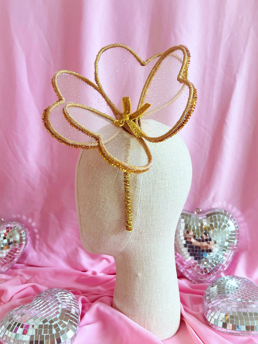 Heart DISCO Crown, Bridal Crown, Bridal Shower Crown, Valentines Crown ...