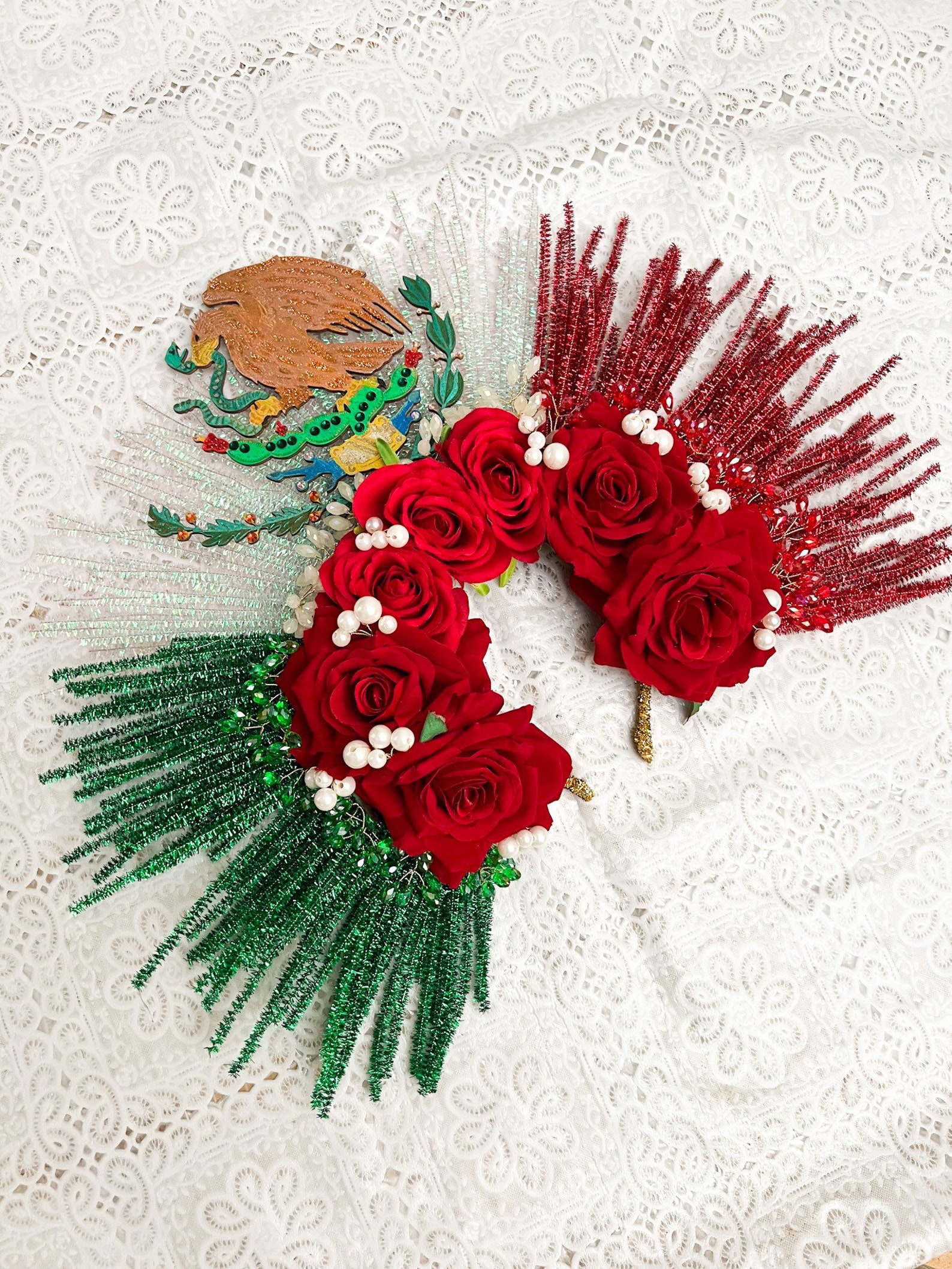 Mexico Crown Day of the Dead Crown Flower Headpiece Mexican - Etsy