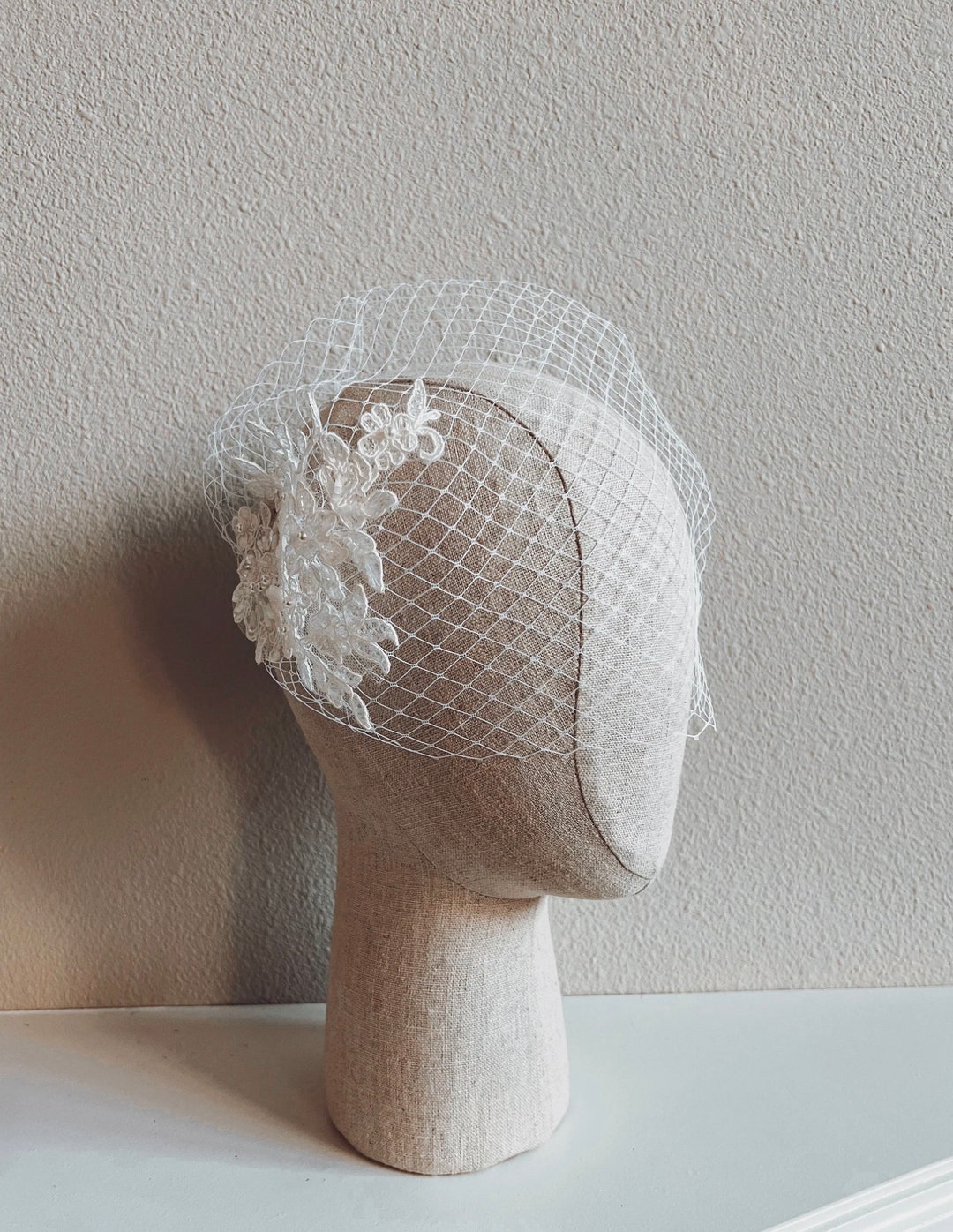 Light Ivory Birdcage,birdcage Veil, Bridal Veil, Bandeau Birdcage Veil ...