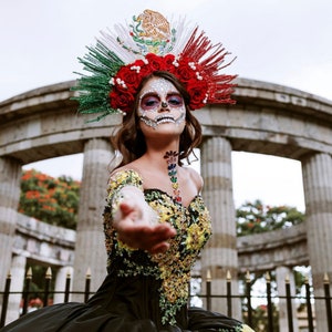 Mexico Crown, Day of the Dead Crown, Flower Headpiece, Mexican Flower ...