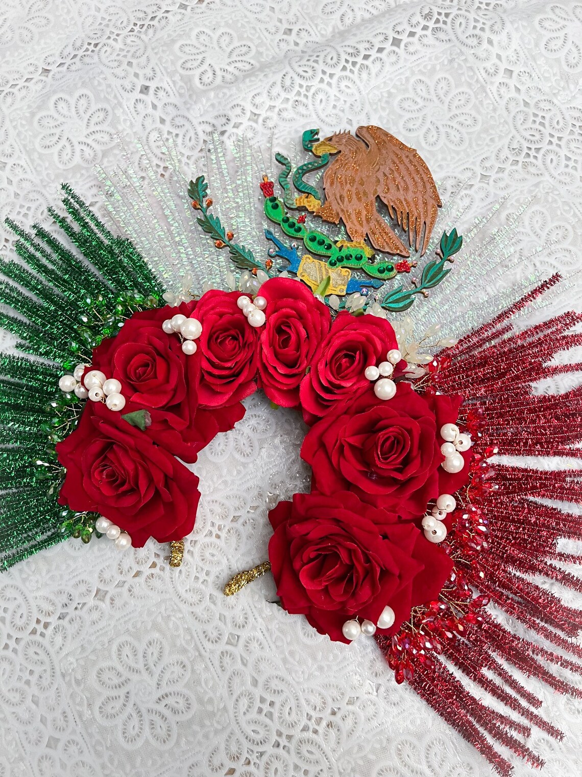 Mexico Crown, Day of the Dead Crown, Flower Headpiece, Mexican Flower ...