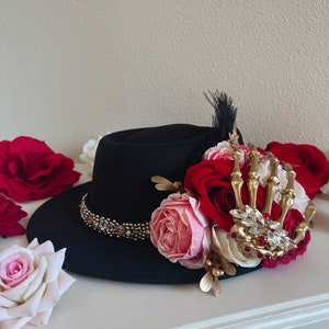 Catrina Hat, Day of the Dead, Dia De Los Muertos, Womans Hat - Etsy