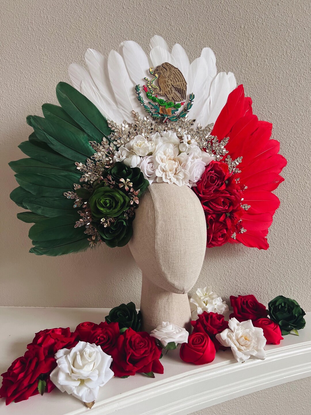 Mexico Crown, Day of the Dead Crown, Flower Headpiece, Mexican Flower ...