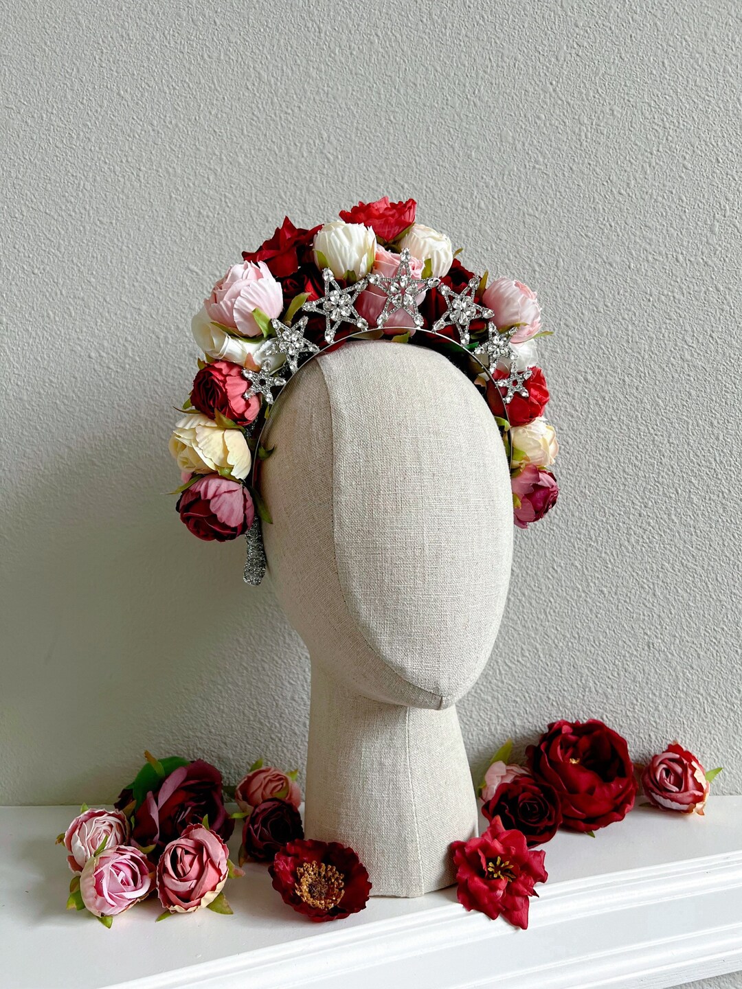 Flower Girl Crown, Bridal Crown,halo Crown, Day of the Dead Crown ...