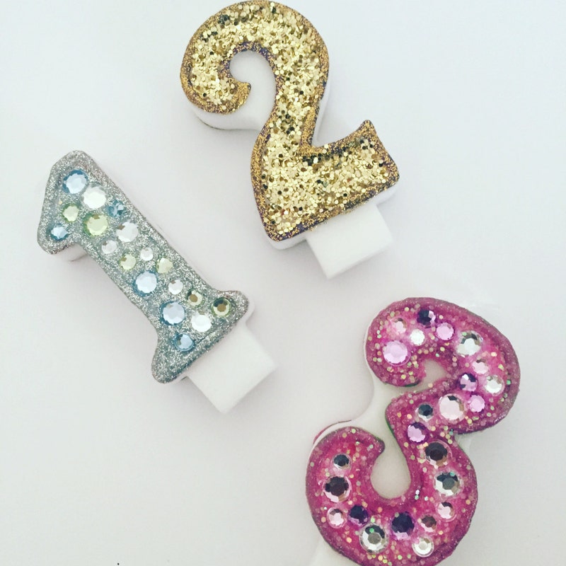 Rhinestone Candle - Etsy