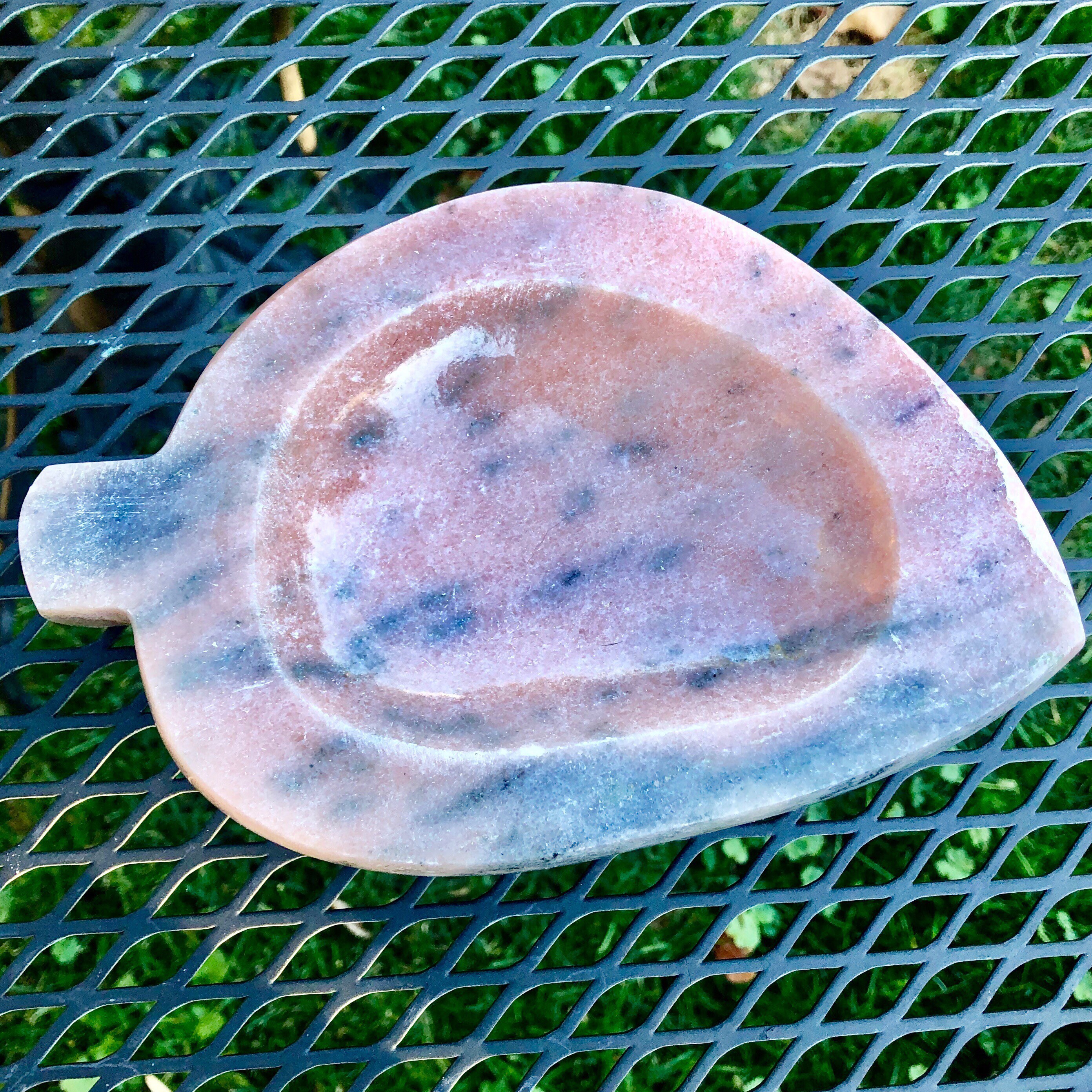 Sunstone Quartz Leaf Dish Bowl For Home Decor And Crystal Collecting