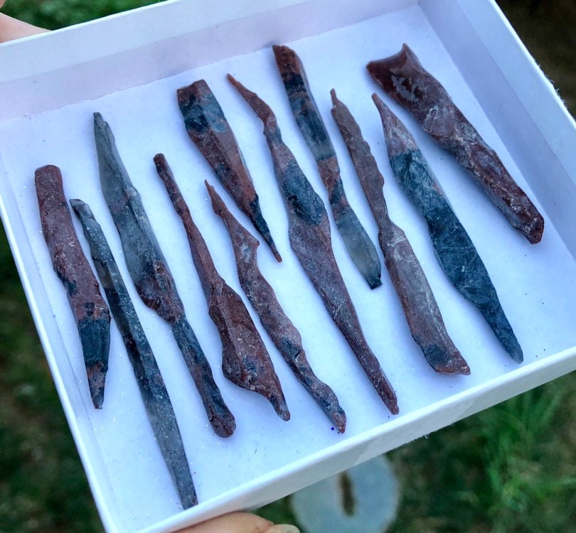 Obsidian Needles 11 Mahogany Obsidian Needles