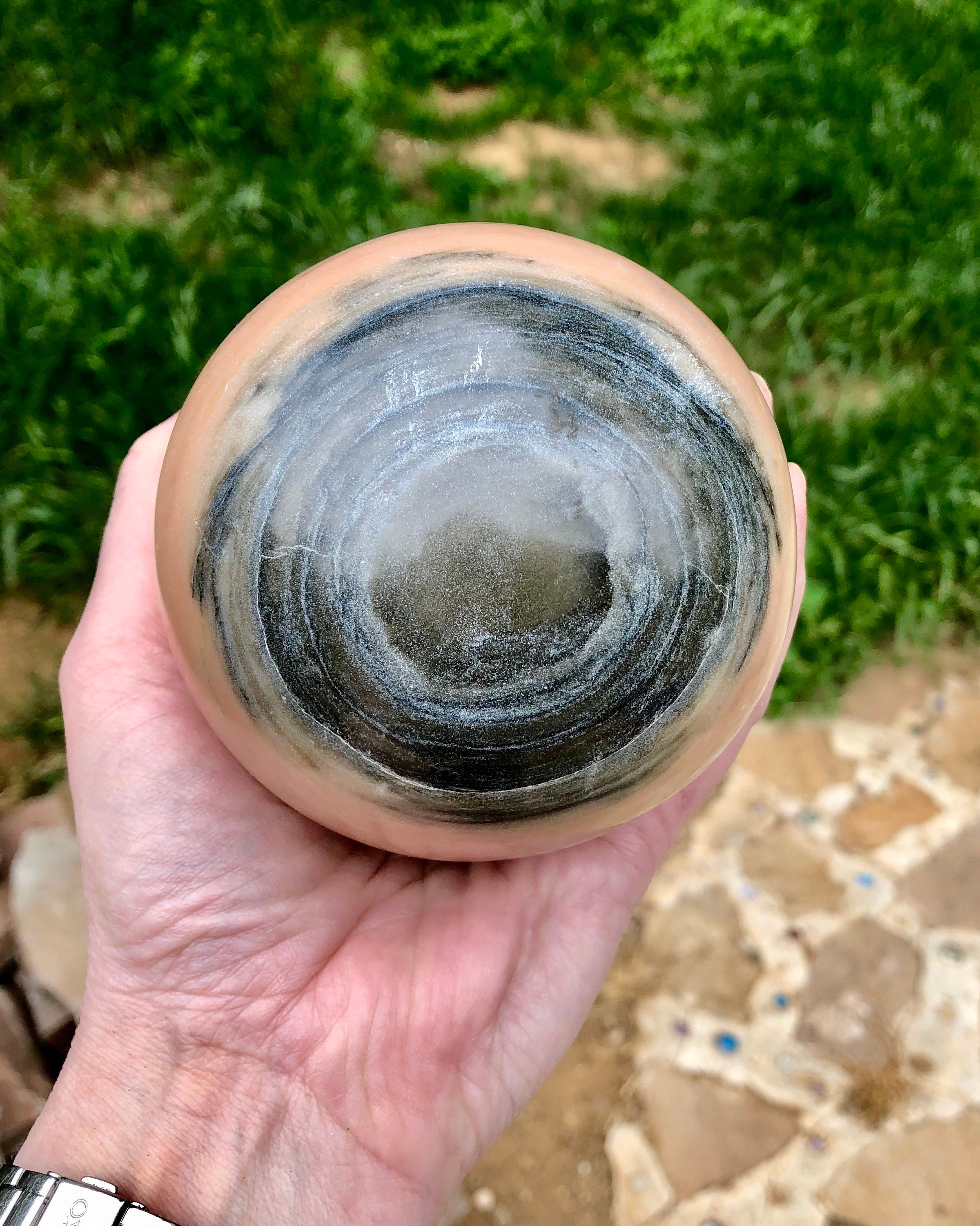 92mm Large Sunstone Quartz Sphere Orb Ball Mineral Display Specimen