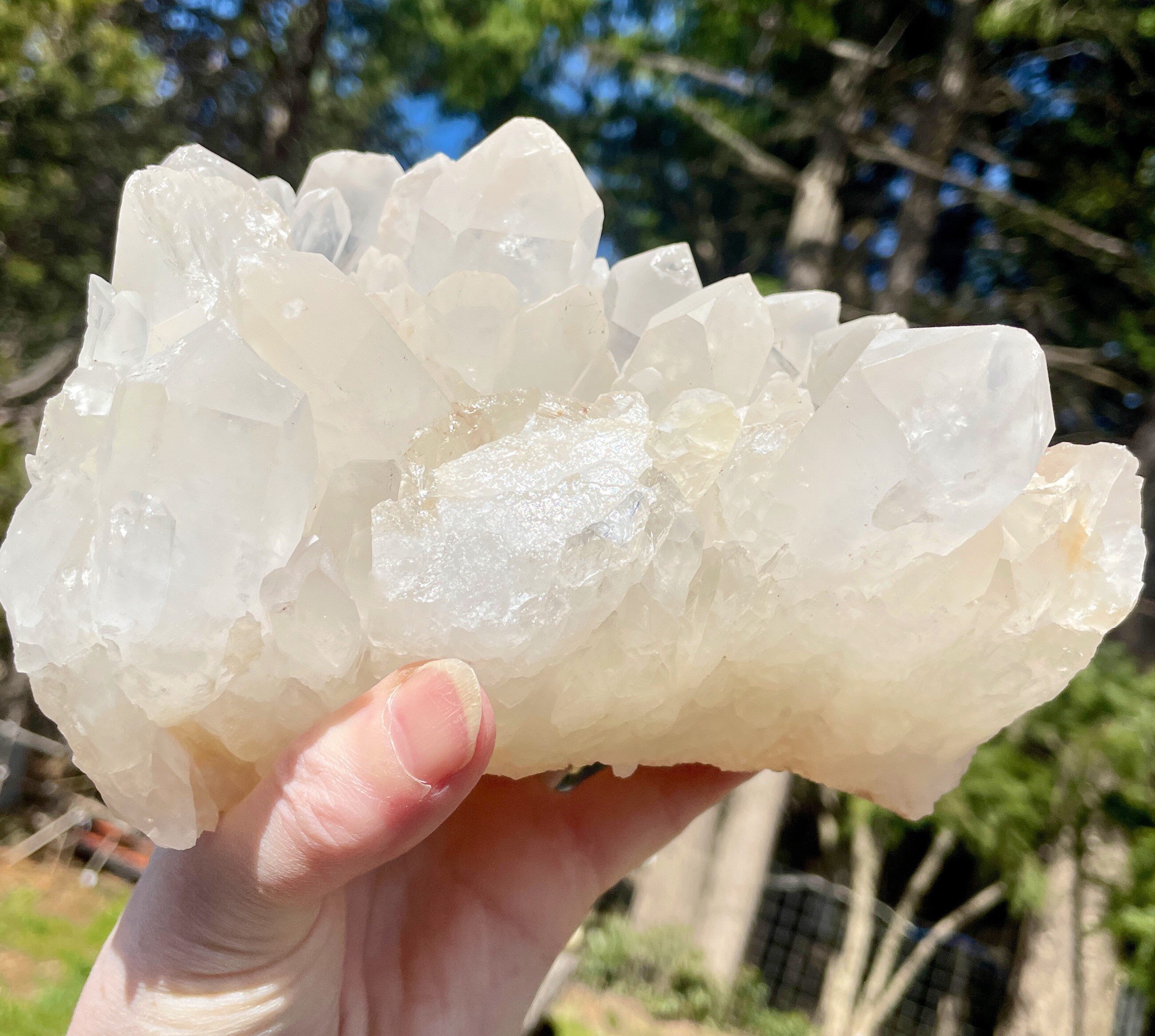 4.9 lb Quartz Crystal Cluster Mineral Display Specimen