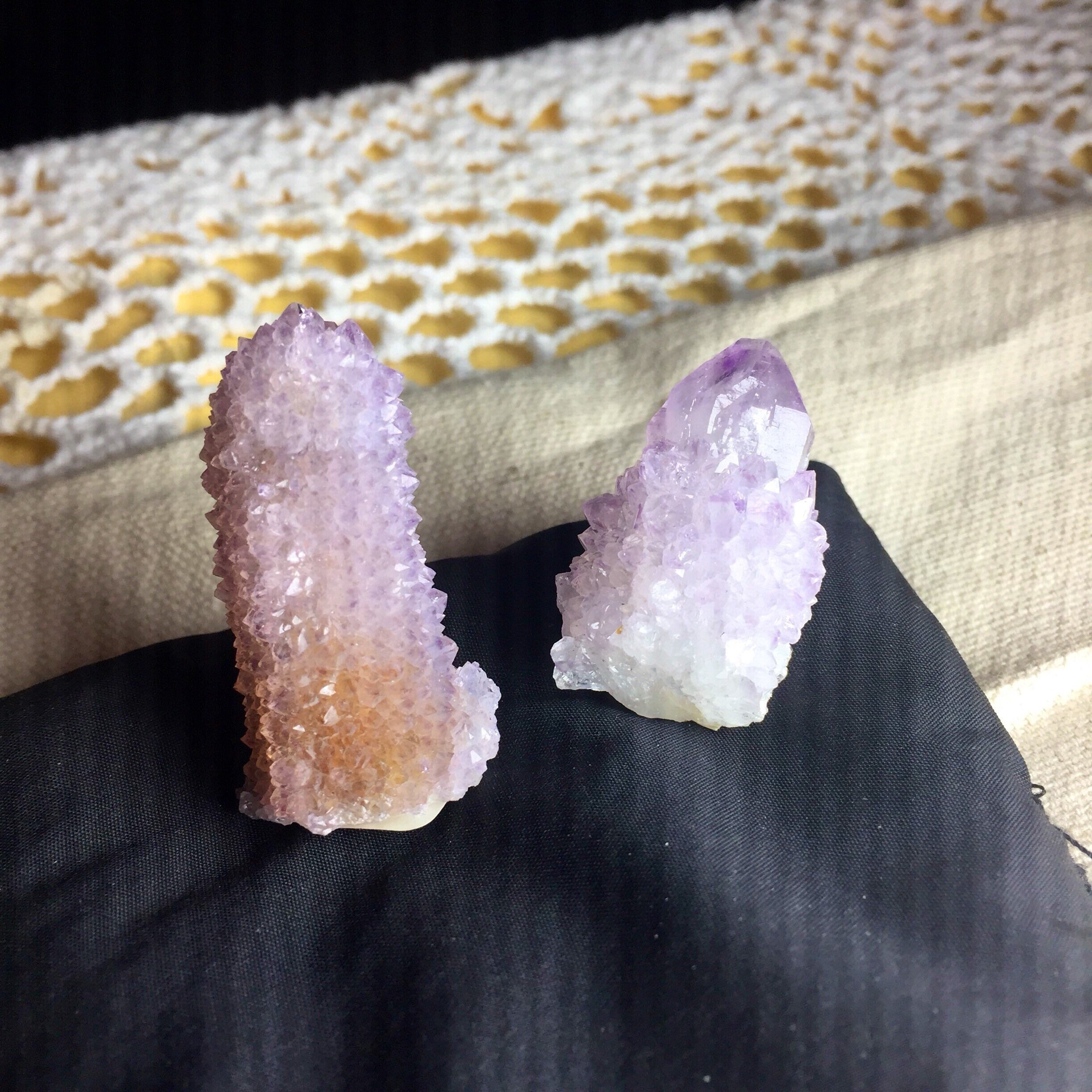 Pair of Spirit Quartz crystals