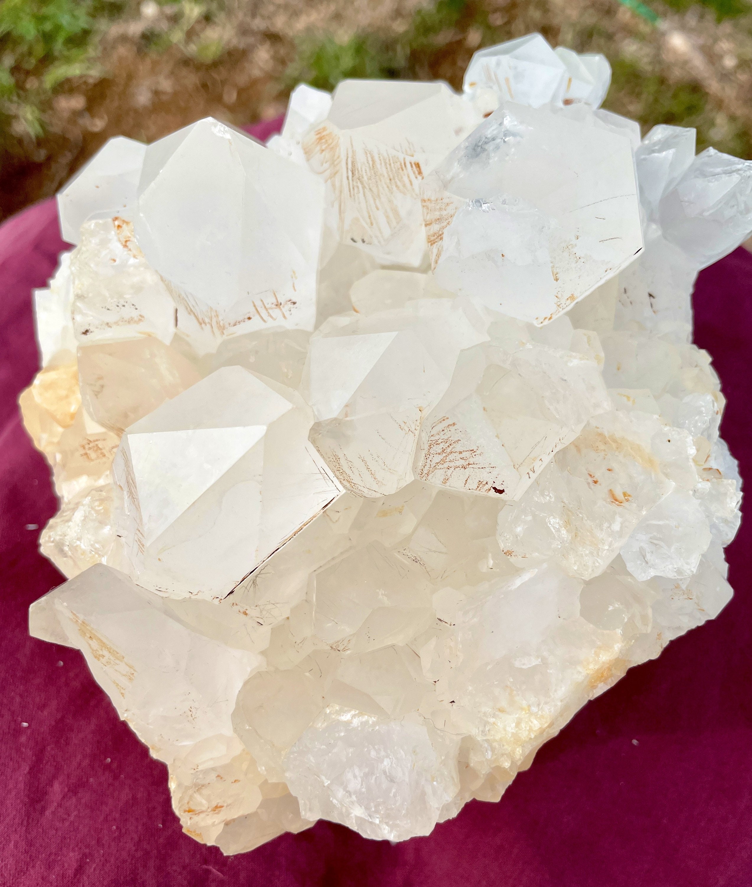 6.63 lb Clear Quartz Crystal Cluster Mineral Display Specimen