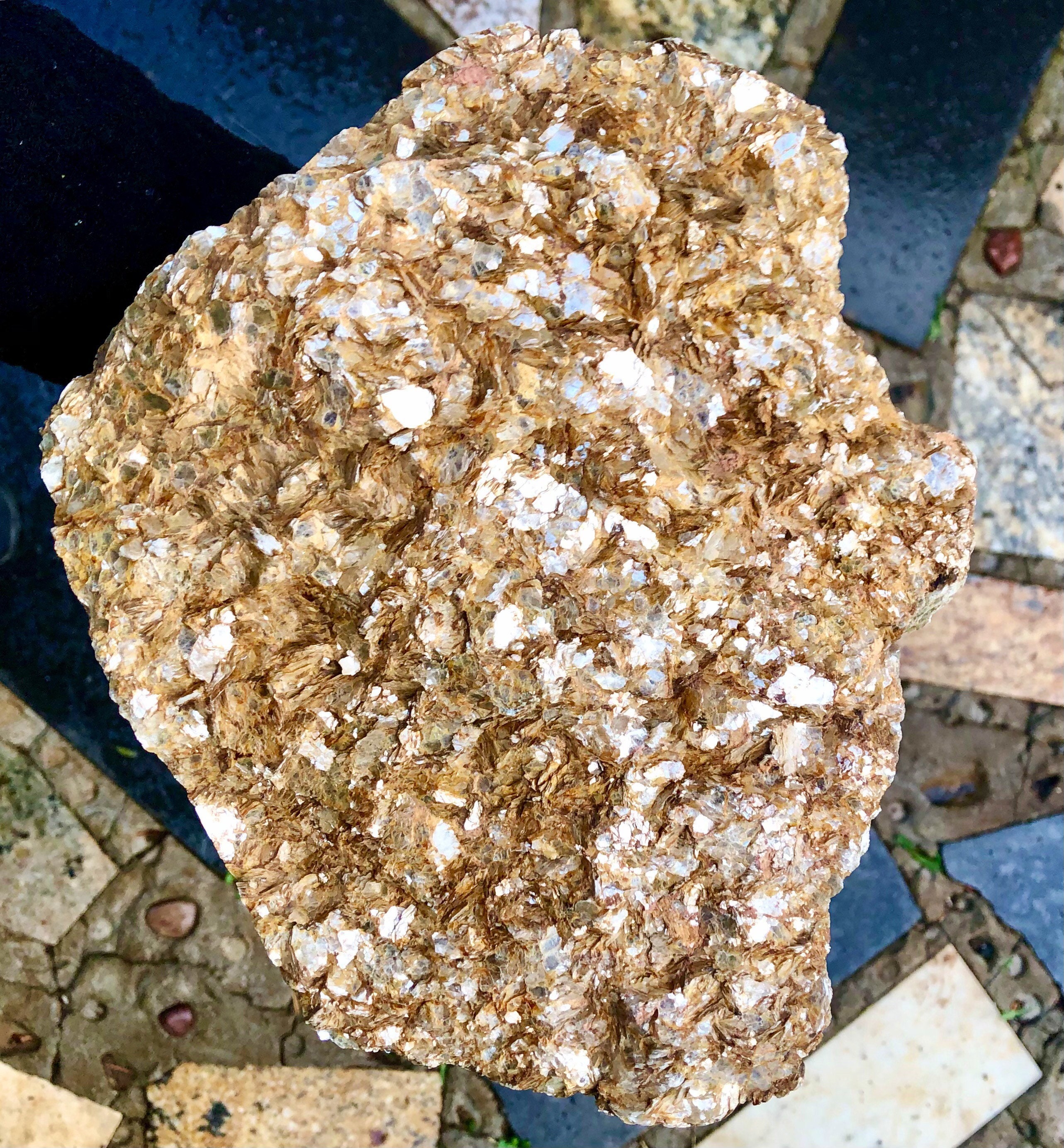 12.63 lb Golden Mica Standing Mineral Display Specimen