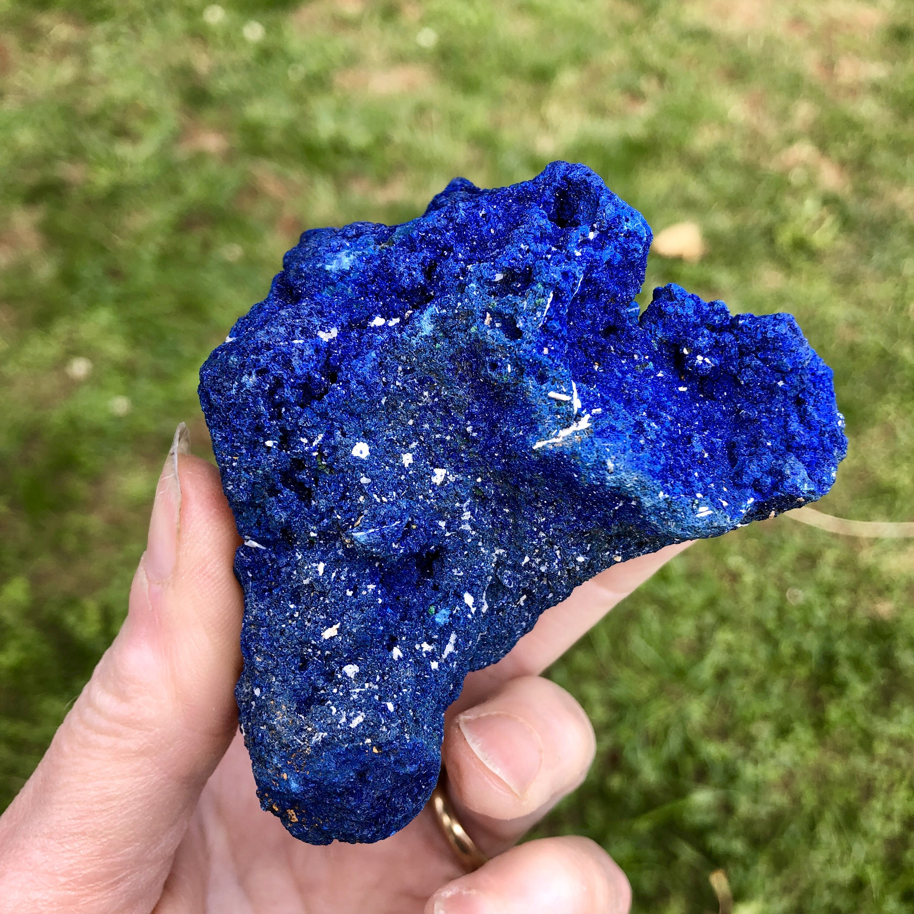 Large Azurite Cluster With Malachite Specimen