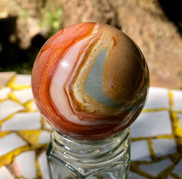 53MM Polychrome Jasper Sphere or Ball
