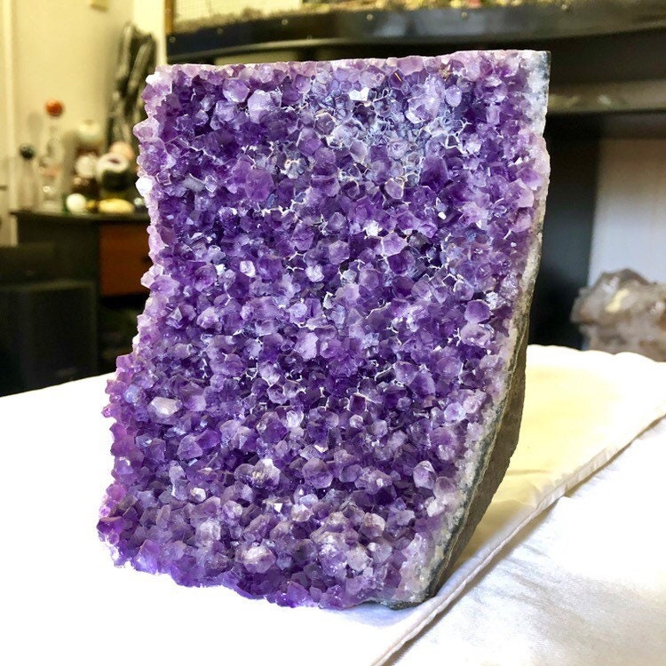 Large standing Amethyst Geode Crystal Cluster