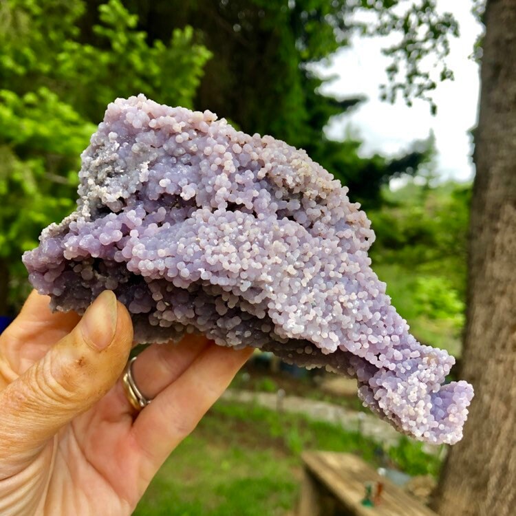 Large Grape Agate Botryoidal Crystal Cluster