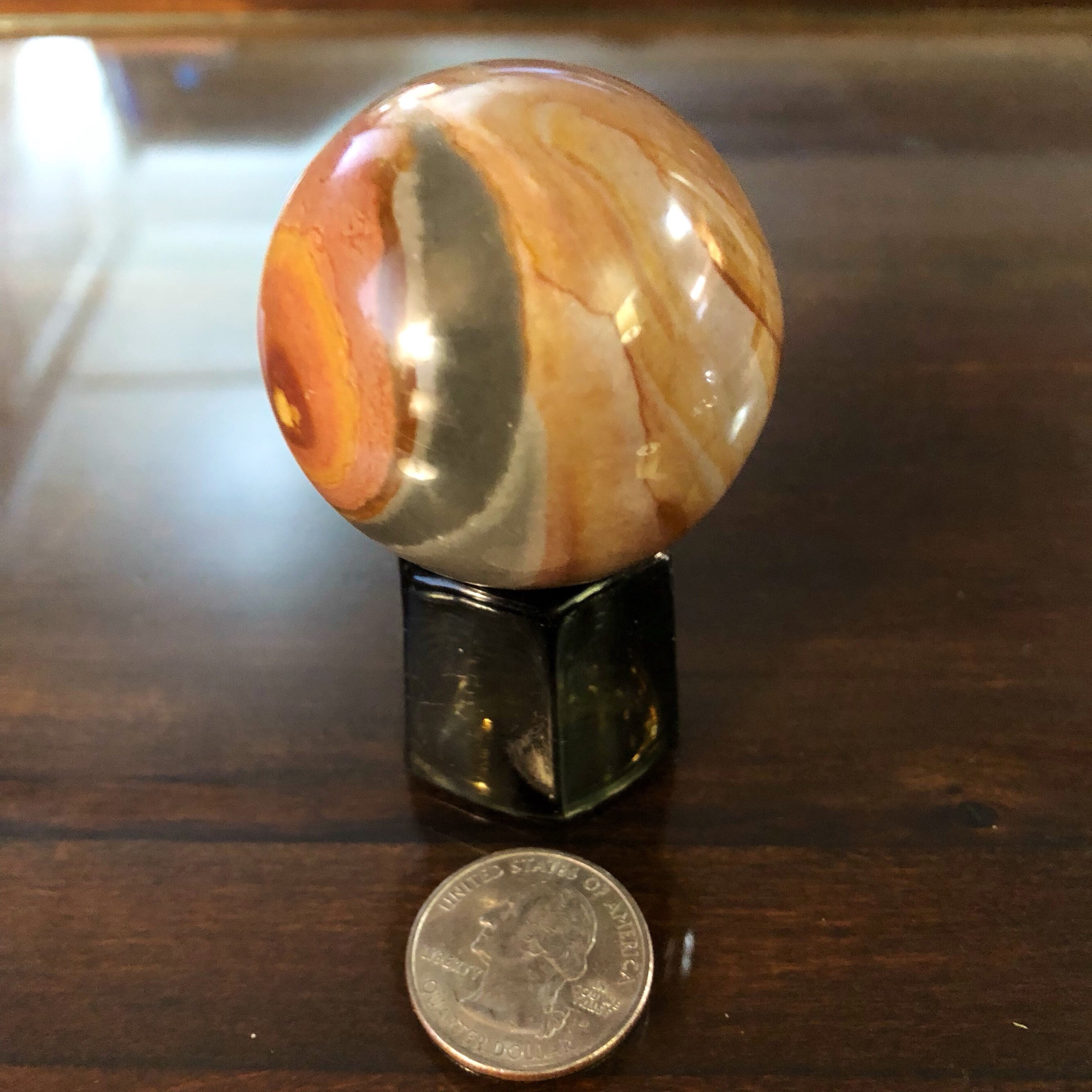 45mm Polychrome Jasper Stone Sphere
