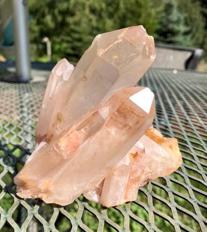 598g Natural White Quartz Crystal Cluster Specimen